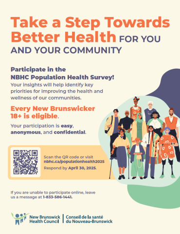 Poster - Population Health Survey 2025 | New Brunswick Health Council